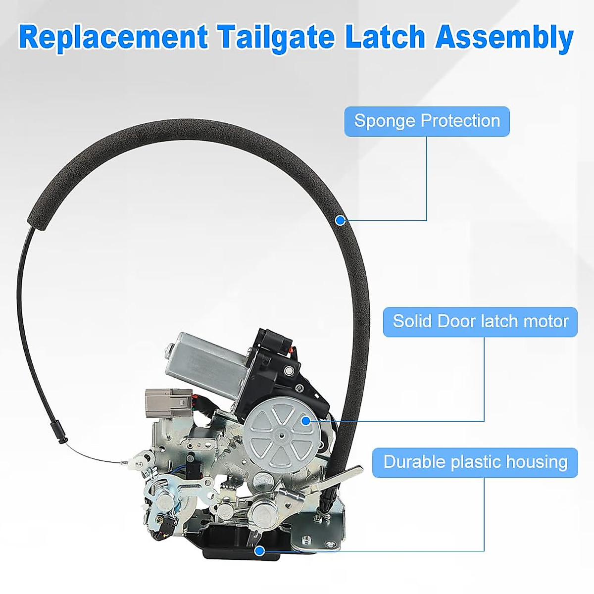 WMPHE Rear Tailgate Trunk Lock Actuator Compatible with 2008-2020 Dodge Grand Caravan 2008-2016 Chrysler Town & Country 2008-2010 Jeep Commander 2012-2015 RAM C/V, Replacement for 4589581AA 4589581AL
