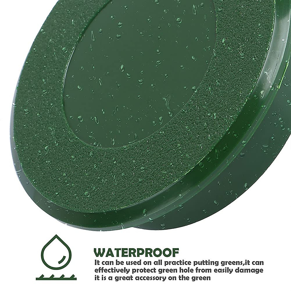 2pc Golf Cup Cover Golf Hole Putting Green Cup Golf Practice Training Aids Green Hole Cup for Outdoor Activities