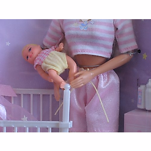 Barbie and Krissy Bedtime Baby with Musical Crib