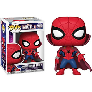 Spider-Man POP Marvel: What If? - Zombie Hunter Funko Pop! Vinyl Figure (Bundled with Compatible Pop Box Protector Case), Multicolor, 3.75 inches
