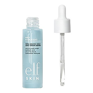e.l.f. SKIN Holy Hydration! Triple Bounce Serum, 1.7% Hyaluronic Acid Serum For Plump, Bouncy Skin, Great For Hydrating Dry Skin