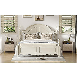 Anmytek Modern Nightstand for Bedroom, 2 Drawer Nightstand Square Bedside Table End Table with Storage for Bedroom, Sofa Side Table 2 Drawer Nightstand, Natural Oak, H0103