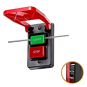 POWERTEC 71651 110/220V Paddle Switch with Screws for Gang Box Installation, fits Table Saw, Router Table, Drill Press, Bench Saw, Band Saw