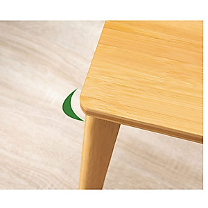 ZABEES Foot Rest Stool Household Kitchen Stool Multifunctional Thickened Bamboo Stool Dining Chairs Low Stools for Dorm Living Room Bedroom Padded Seat