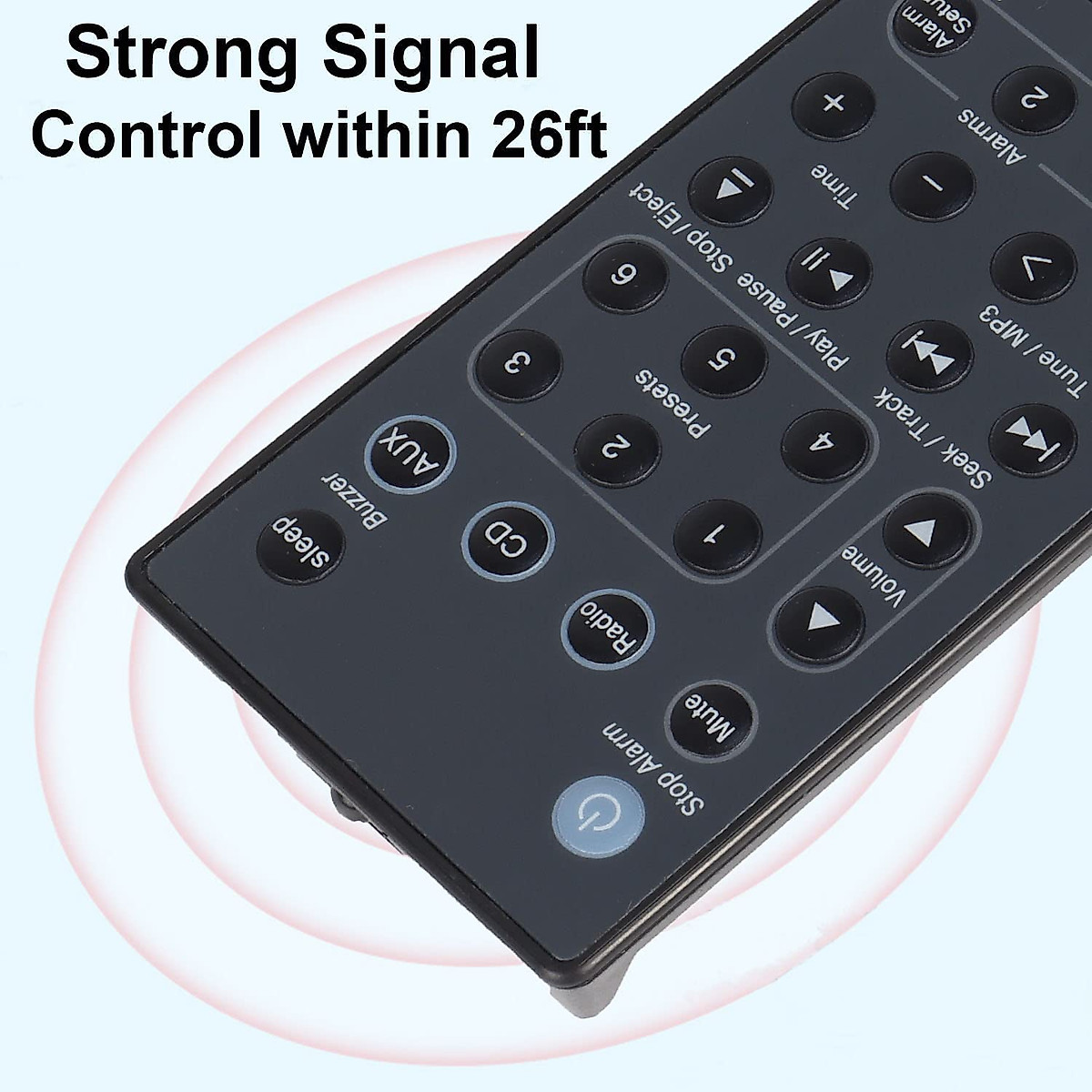 2 pcs New Universal Replacement Remote Control Compatible with Bose Remote Control, Compatible with Bose Sound Touch Wave Music Radio System I II III IV Generation AWRCC1 and AWRCC2 (NO Battery)