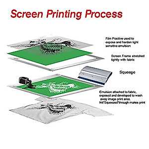 A-SUB 8.5x11 Inch Waterproof Inkjet Transparency Film for Silk Screen Printing 100 Sheets