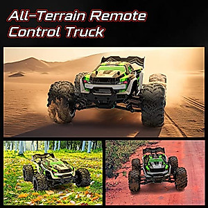 Axguter 1:16 Remote Control Car Hight Speed RC Car 40km/h, 4X4 Off Road RC Truck,Waterproof Electric Powered RC Moster Truck All Terrain Vehicle with 2 Batteries,Best Gifts for Kids