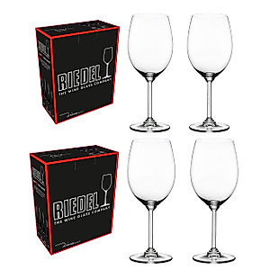 Riedel 4-Piece Wine Carbenet/Merlot Glass Set, 21.5 Oz