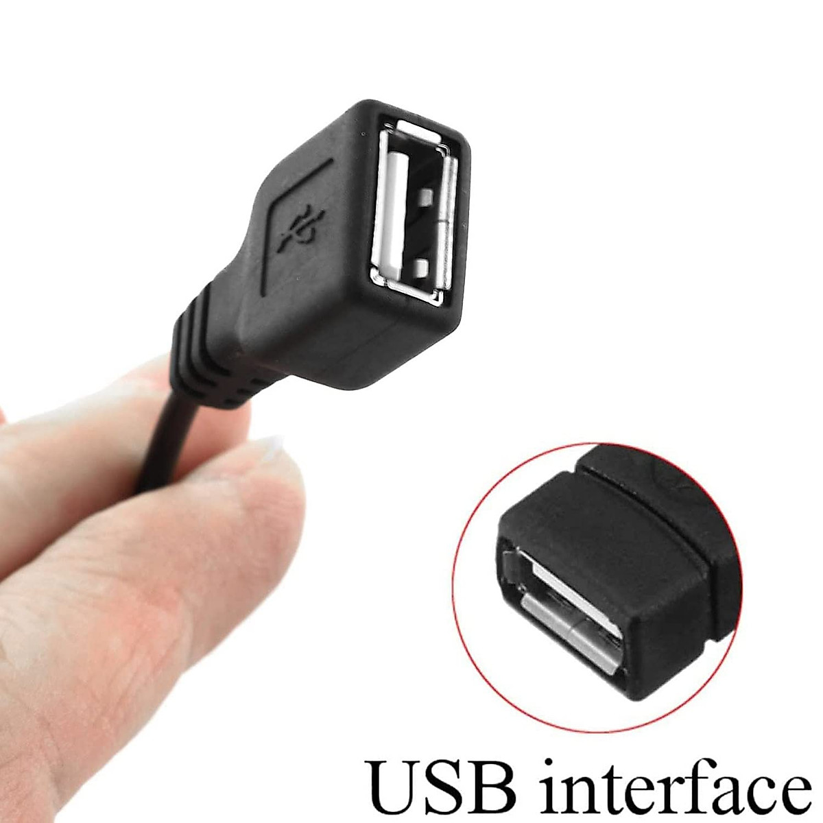 DGZZI USB Female Socket 6 AA Battery Case Box Holder with ON-Off Switch and