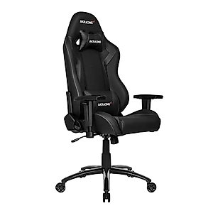 AKRacing Core Series SX Gaming Chair with High Backrest, Recliner, Swivel, Tilt, Rocker and Seat Height Adjustment Mechanisms with 5/10 Warranty - Black