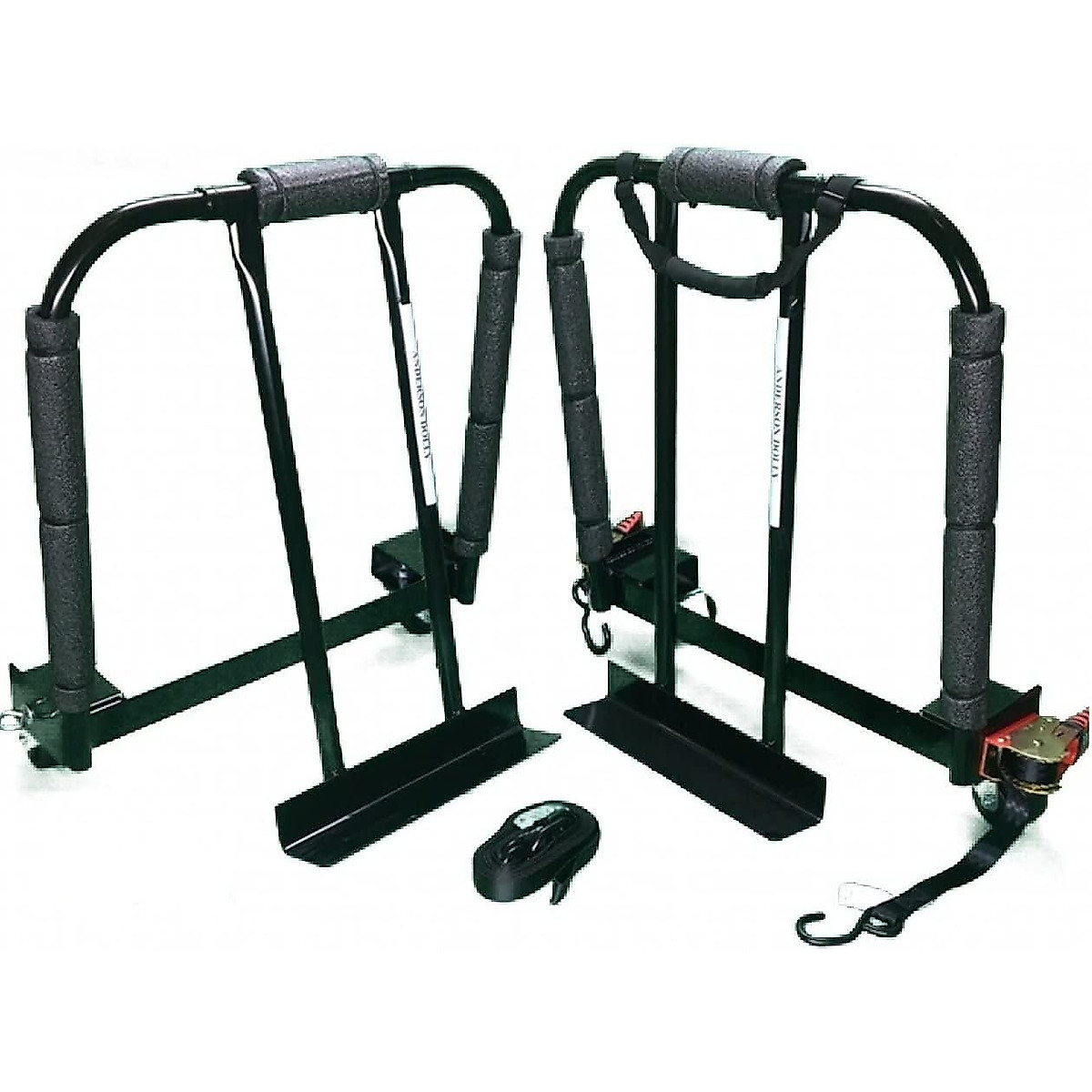 Anderson Gun Safe Dolly 1600 Lbs. Capacity / Heavy Duty Steel / 3 inch casters / Retractable Ratchet Straps / Padded Frame / Made in The USA