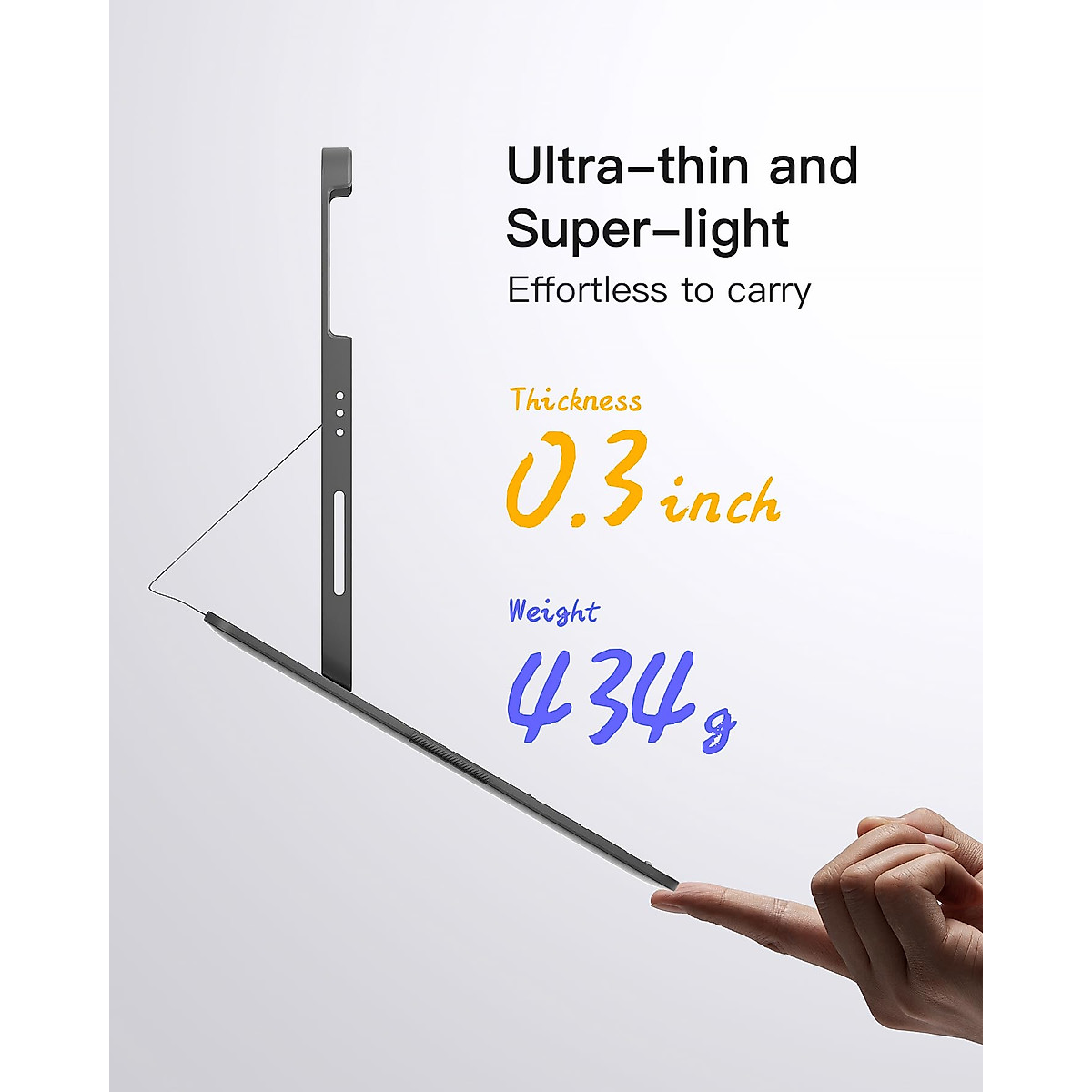 Inateck for iPad 10th Gen Case with Keyboard, Ultralight iPad Keyboard Case for iPad 10 Gen 2022,iPad Air 6 2024 11",iPad Air 5/4(2022/2020) 10.9",iPad Pro 11 4/3/2/1,with Pencil Holder,BK2007 Gray