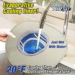 Arctic Air Evaporative Cooling Hat with UV Protection, Sun Hat, Beige