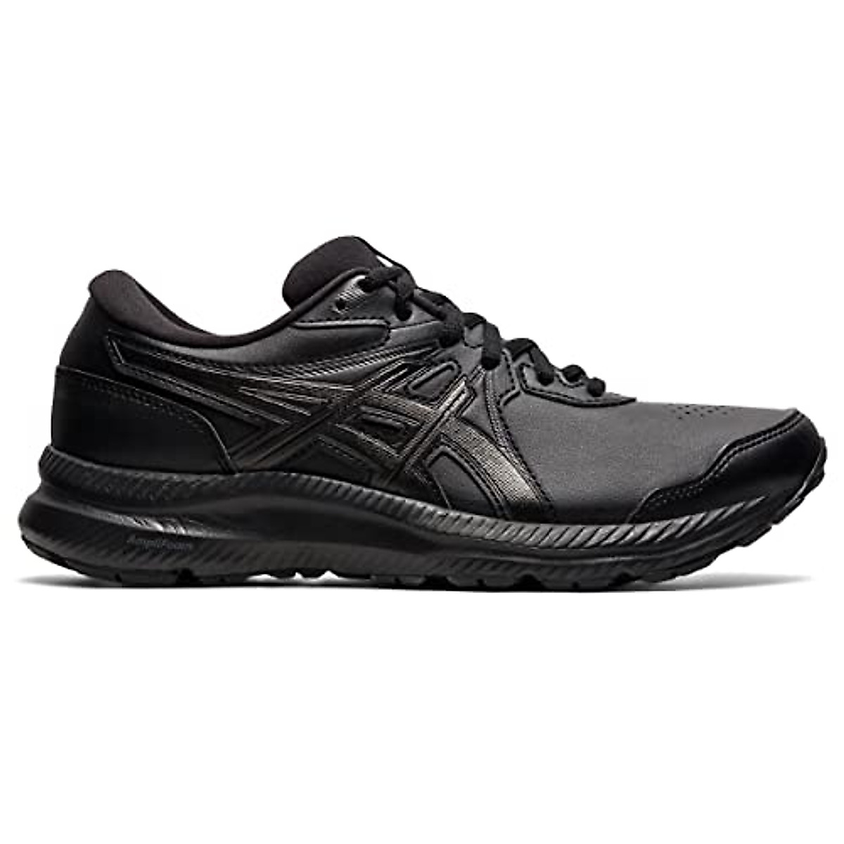 ASICS Women's Gel-Contend SL Walking Shoes, 8.5, Black/Black