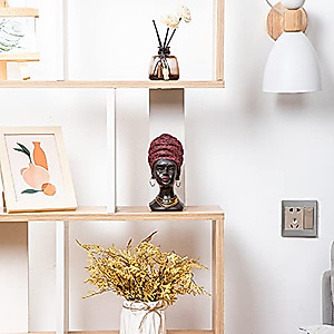 African Statue and Sculptures for Home Decorations, for Home Decor,African Figurines, for Living Room Women Statue Shelf Decor Accent