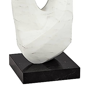 Studio 55D Kentwell 13 3/4" High Painted White Sculpture