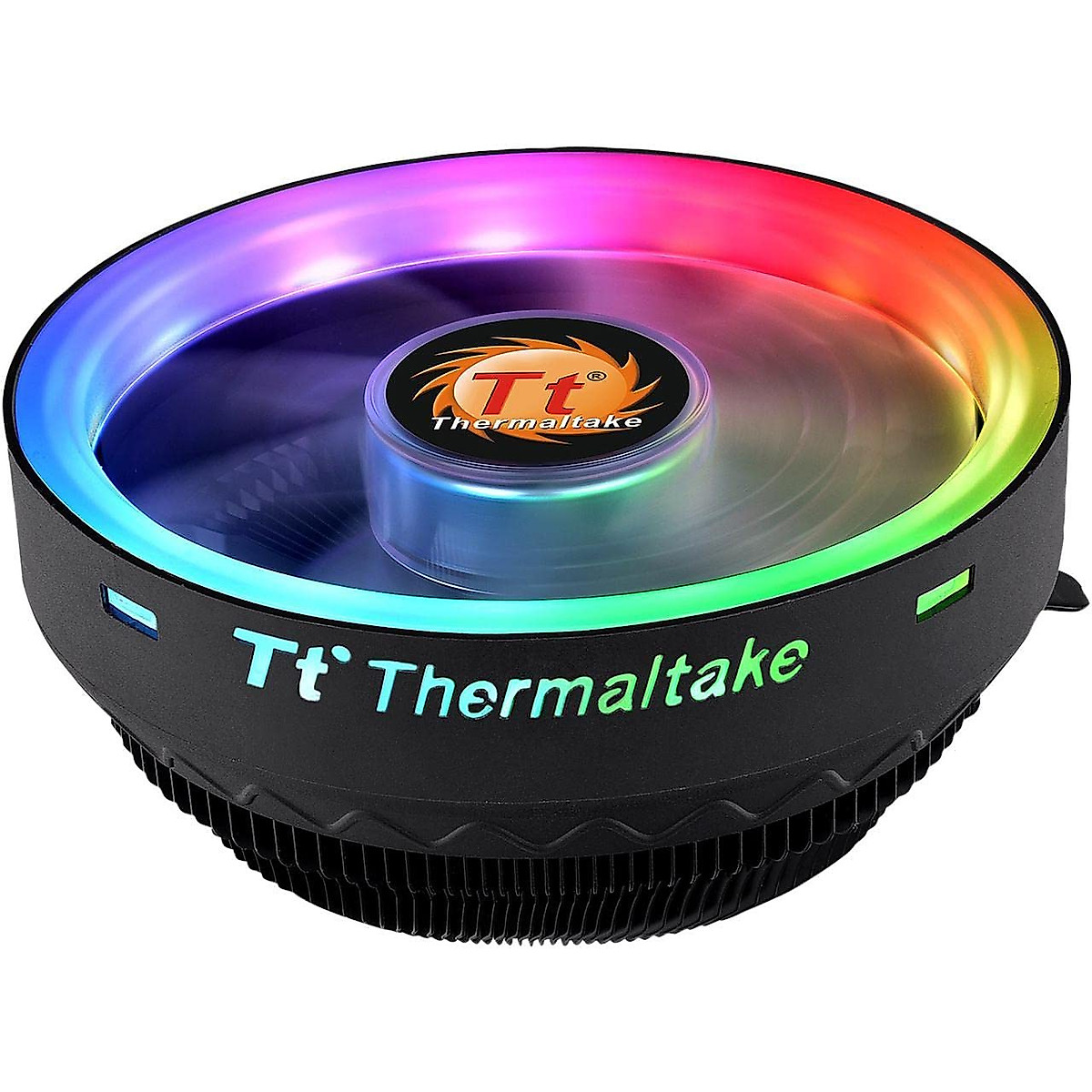 Thermaltake UX100 5V Motherboard ARGB Sync 16.8 Million Colors 15 Addressable LED Intel/AM5/AMD Universal Socket (LGA 1200) Hydraulic Bearing 65W CPU Cooler CL-P064-AL12SW-A