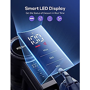 Voweek Cordless Vacuum Cleaner, 250W Powerful Stick Vacuum, 6 in 1 Lightweight Vacuum Cleaner with 3 Modes, LED Display, 40Mins Runtime Handheld Vacuum for Home Pet Hair Car