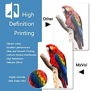 MxVol 206A Toner Cartridges 4 Pack【Pantented Chip】 Compatible Replacement for HP 206A 206X W2110A W2110X for Laserjet Pro MFP M283fdw M283cdw M255dw M282nw M283 M255 M282 Series Printer Ink (4 Pack)