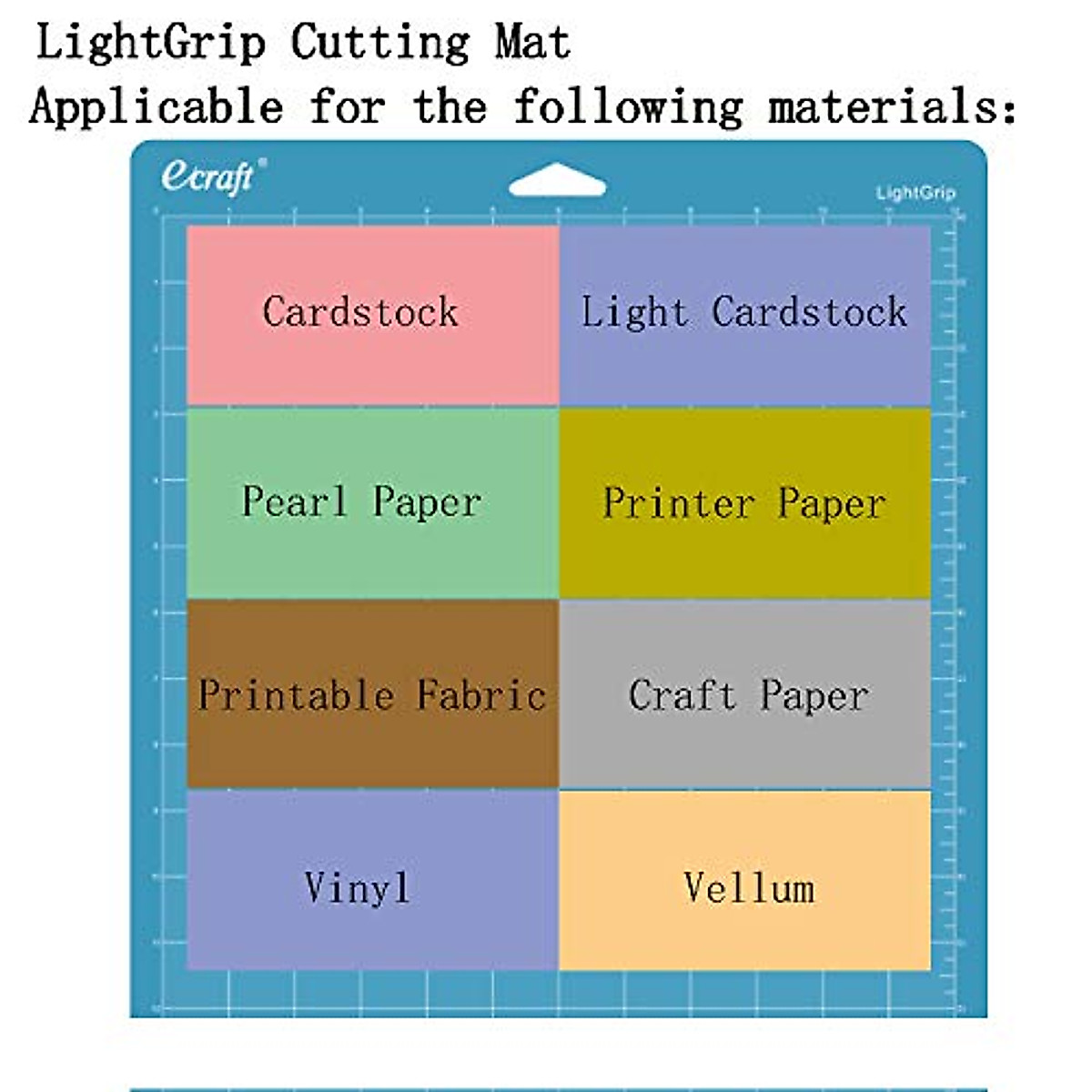 Ecraft Cutting Mat for Cricut Explore One/Air/Air 2 Maker（StrongGrip/StandardGrip/LightGrip,12X24inch 3 pack) Variety Adhesive Quilting Cut Mats Replacement for Crafts、Sewing and All Arts.