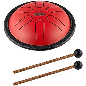 Nino Percussion Mini Melody Steel Tongue Drum with Mallets — for All Ages — Easily Create Songs, for Classroom Music, 2-Year Warranty (NINO980R)