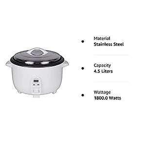 Commercial Restaurant Electric Rice Cooker (25 Cups Raw) 50 Cups Cooked - 1500W