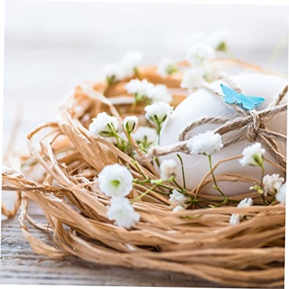 DIY Gift 48 Pcs Playset Basket Gift Candy Toys Surprise Easter Egg Simulation Egg Open Egg Toy Decorate Party Supplies to Open Egg Shell Child Inflatable Toy