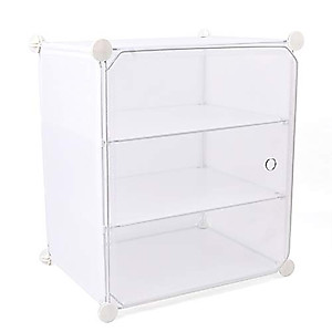 Shoes Storage Box Shoes Organizer Cabinet with Doors Free Combination White Standing Storage Drawer Shelf 3x 12 Cube Unit for Entryway Hallway Living Room 19.6x 12.6x 73.6in