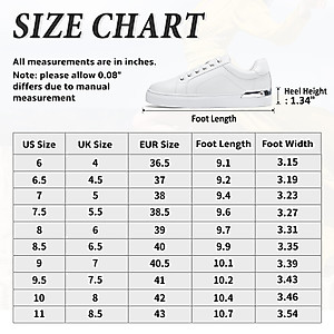 Jeossy Women's 8011 Fashion Sneakers, Lace-up Casual Dress Sneaker, White, Size 8 US-Tennis Walking Dress Shoes for Lady(DJY8011 White 08)