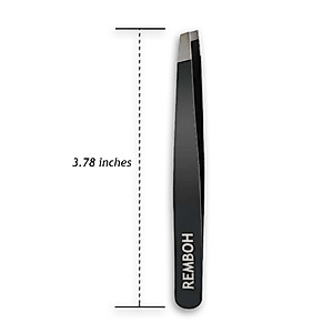 Generic Slant Tweezers - Professional Tweezers for Eyebrows Stainless Steel Slant Tip Tweezer - The Best Precision Eyebrow Tweezers (RT)
