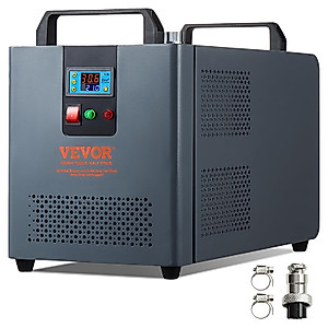 VEVOR Industrial Water Chiller, KH-6000, 200W Industrial Water Cooler with Compressor 7.8 L/min Max Flow Rate, for 60W 70W 80W 90W 100W CO2 Laser Engraving & Cutting Machine
