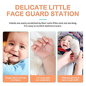 Electric Baby Nail File Trimmer: Easy@Home Safe Nail Clippers Kit - Baby Nail Clippers with 6 Grinding Heads and LED Light for Newborn Toddler Kids or Adults | Fingernails Care Trim ENT019