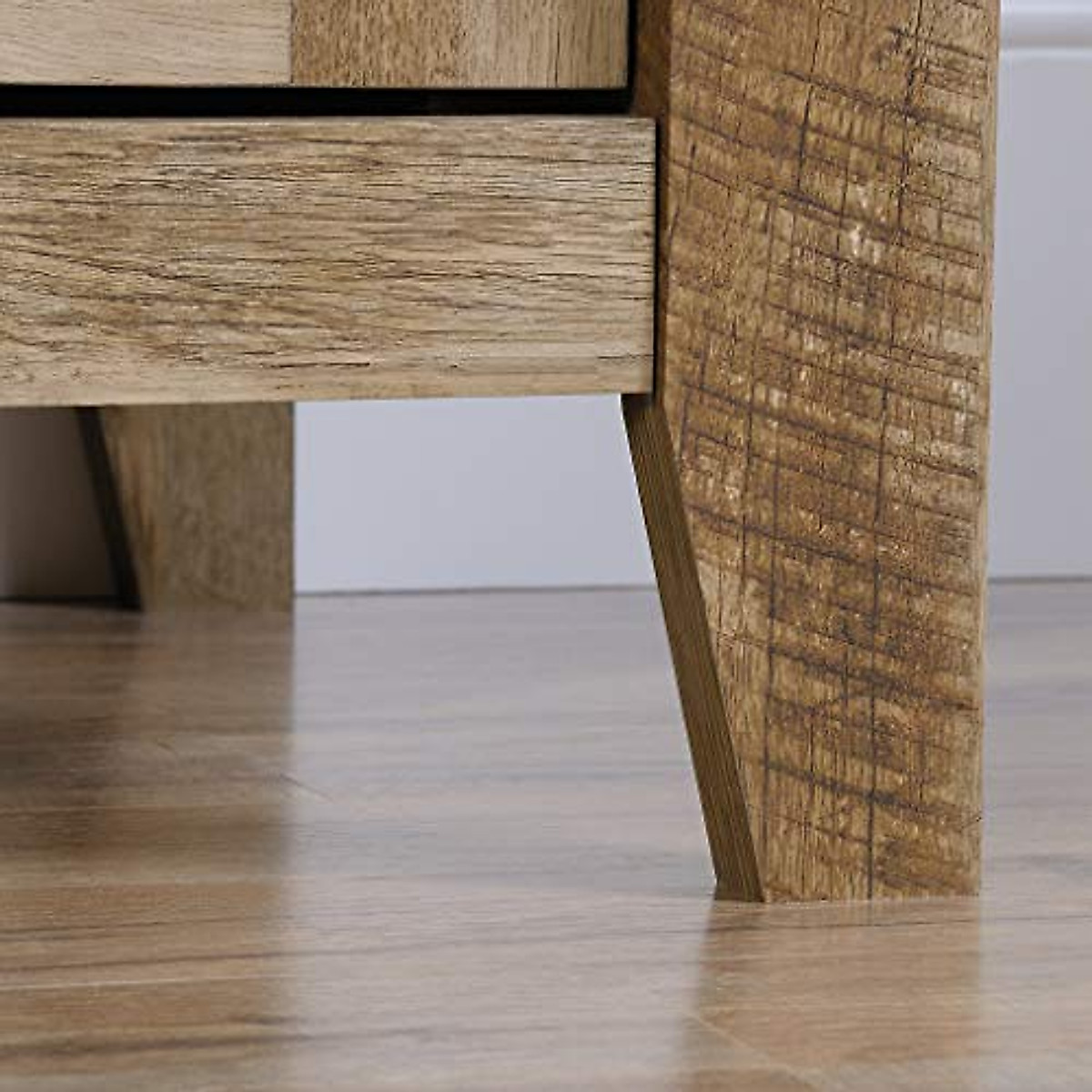 Sauder Dakota Pass Entertainment/Fireplace Credenza, For TV's up to 60", Craftsman Oak finish