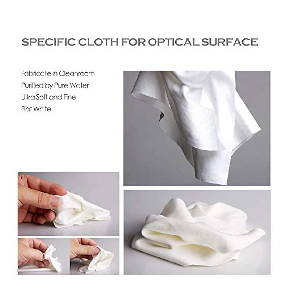 AAwipes Eyeglasses Cleaning Cloths Microfiber Lens Cleaning Cloths for Eyeglasses Optical Grade Lens, Wide Angle Lens, Telephoto Lens,Camera Lens, Microlens, Magnifier,SLR Camera Lens (6"x7", 30 Pack)