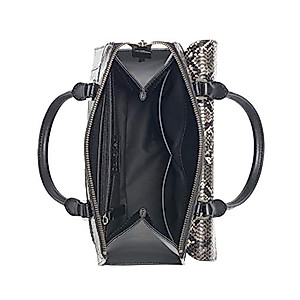 Calvin Klein Lock Candy Python Medium Statement Satchel, Asphalt
