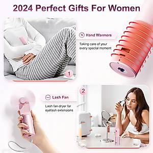 Portable Handheld Mini Fan, 4 in 1 Rechargeable Usb Fan, Small Hand Fan,Personal Desk Fan with Power Bank, Hand Warmer,Flashlight for Travel Camping