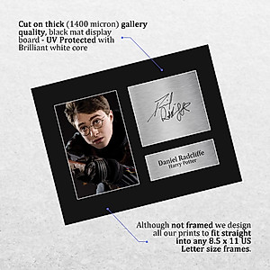 HWC Trading Daniel Radcliffe USL Signed Printed Autograph Harry Potter Gifts Print Photo Picture Display - US Letter Size
