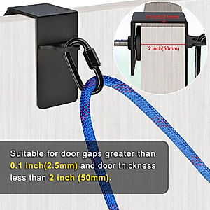 SELEWARE Door Anchor for Resistance Bands Home Gym Workout Door Mount Attachment for Body Weight Straps, Strength Training, Physical Therapy Exercise