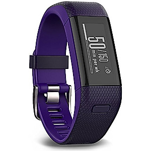 Garmin Vivosmart HR+ Activity Tracker Regular Fit, Imperial Purple (010-N1955-37) - (Renewed)
