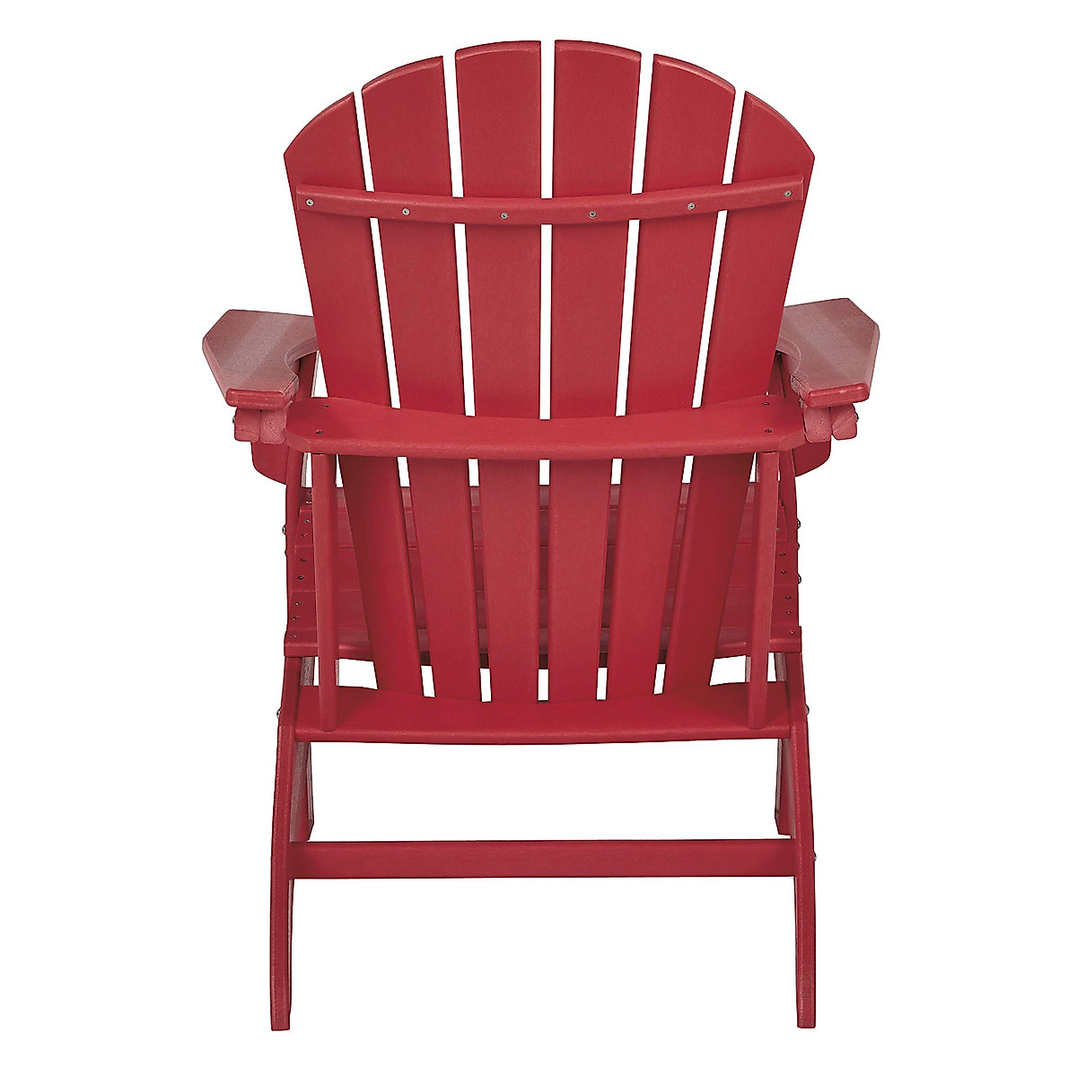 Signature Design by Ashley Sundown Treasure Outdoor Patio HDPE Weather Resistant Adirondack Chair, Red
