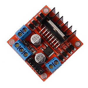 DAOKI 5 PCS L298N Motor Drive Controller Board DC Dual H-Bridge Robot Stepper Motor Control and Drives Module for Arduino Smart Car Power UNO MEGA R3 Mega2560