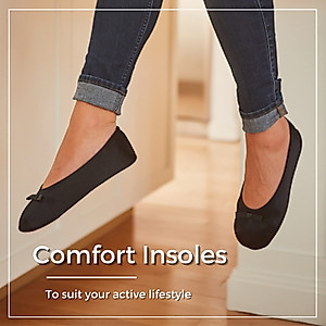 isotoner Women's Satin Ballerina Slippers with Soft Tie Bow and Suede Sole Ballet Flat, Navy Blue, 9.5-10.5