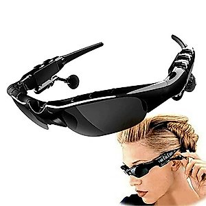 JINYI Wireless Bluetooth Headset with Sports Polarized Sunglasses Music Sunglasses Men Women Sport Sunglasses Smart Glasses Headphone Built-in Mic for Outdoor Cycling Running Driving Fishing