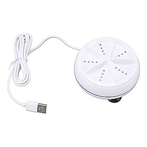Mini Washing Machine, Small Ultrasound Turbine USB Powered Portable Washing Machine, Automatic Switch off, High Efficient Quiet Portable Washer for Travel, RV, Apartment, Dormitory