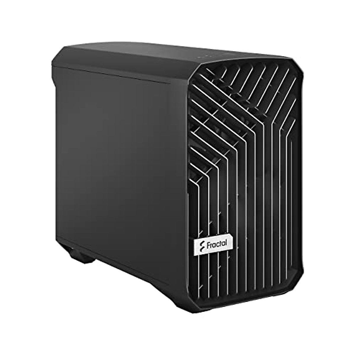 Fractal Design Torrent Nano Black - Solid Side Panel - Open Grille for Maximum air Intake - 180mm PWM Fan Included - Type C - mITX Airflow Mini Tower PC Gaming Case