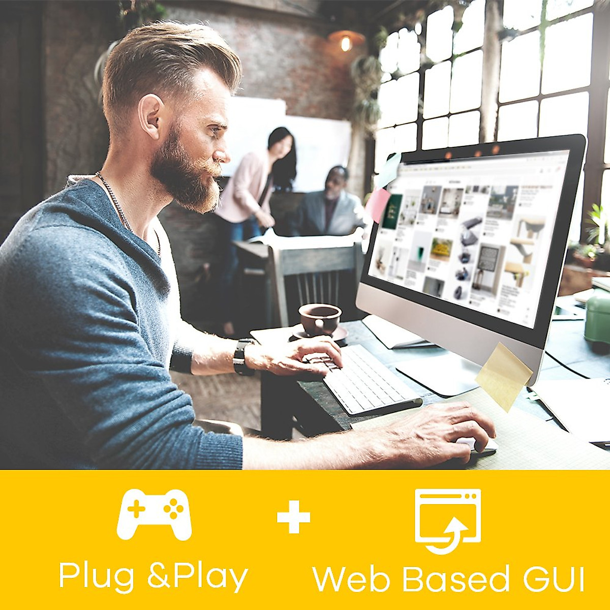 Zyxel 8 Port Gigabit Web Managed Switch | Plug & Play | Supports VLAN, QoS, IGMP & LAG | Fanless [GS1200-8]