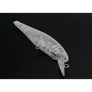 10PCS Unpainted Fishing Lures topwater Minnow Fishing Lure Blanks 11.8cm 10.98g Crankbait Artificial Hard Bait Carp Pike Bass Wobblers Deep Diving Fishing jerkbait 25# Free Eye