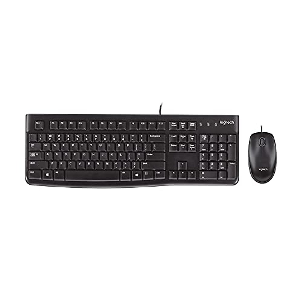Logitech MK120 Wired USB Keyboard Mouse Desktop Combo
