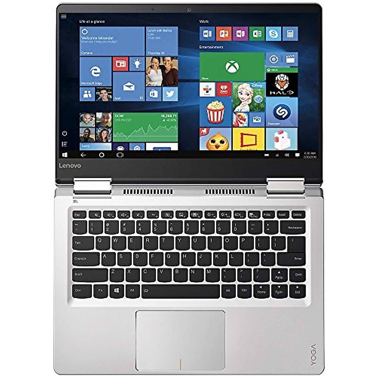 2017 Newest Premium Built Lenovo Yoga 710 High Performance 14" Full HD 1920x1080 2-in-1 Touchscreen Laptop PC Intel I5-7200U Processor 8GB DDR4 RAM 256GB SSD 802.11AC Wifi HDMI Bluetooth Webcam-Silver