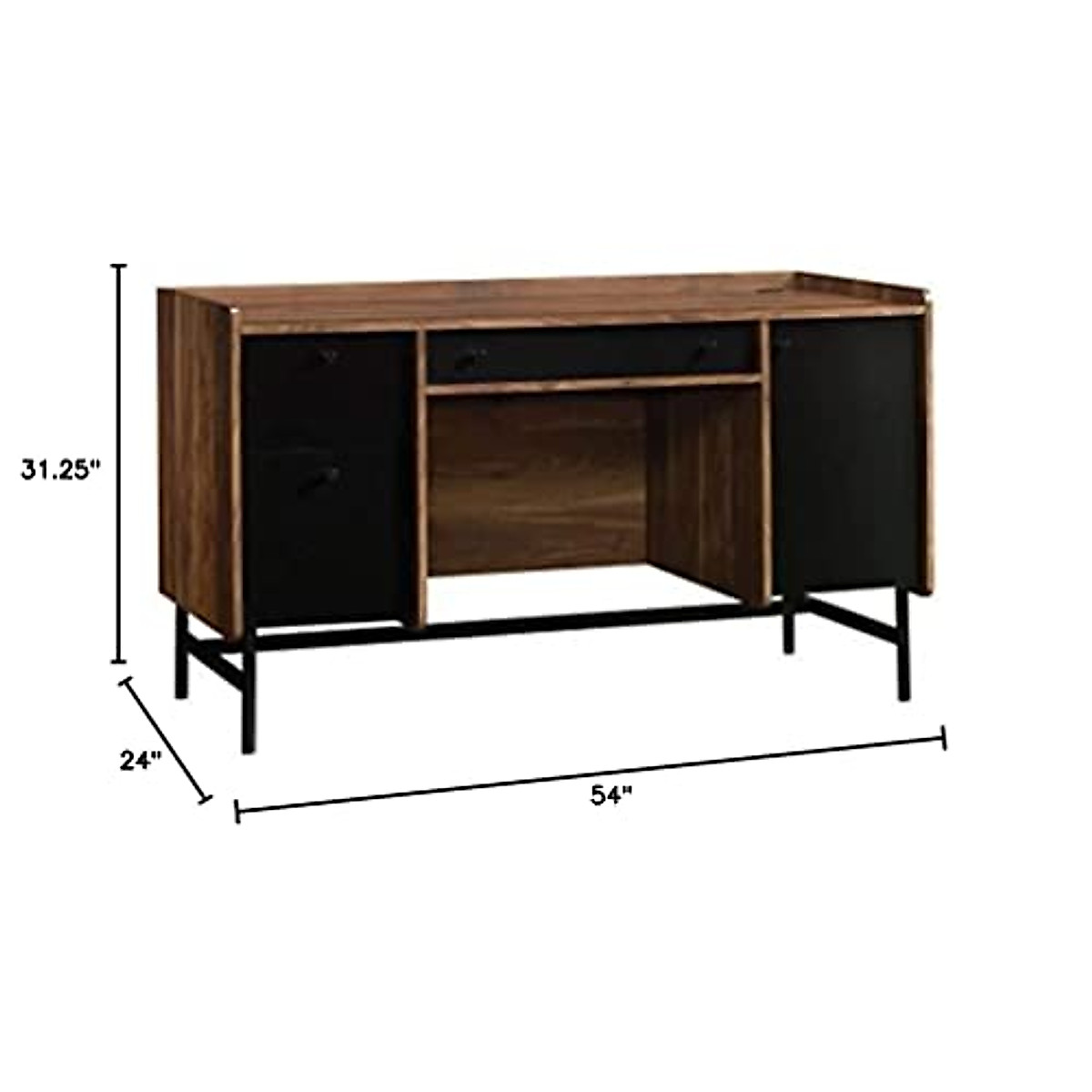 Sauder Harvey Park Desk, Grand Walnut finish